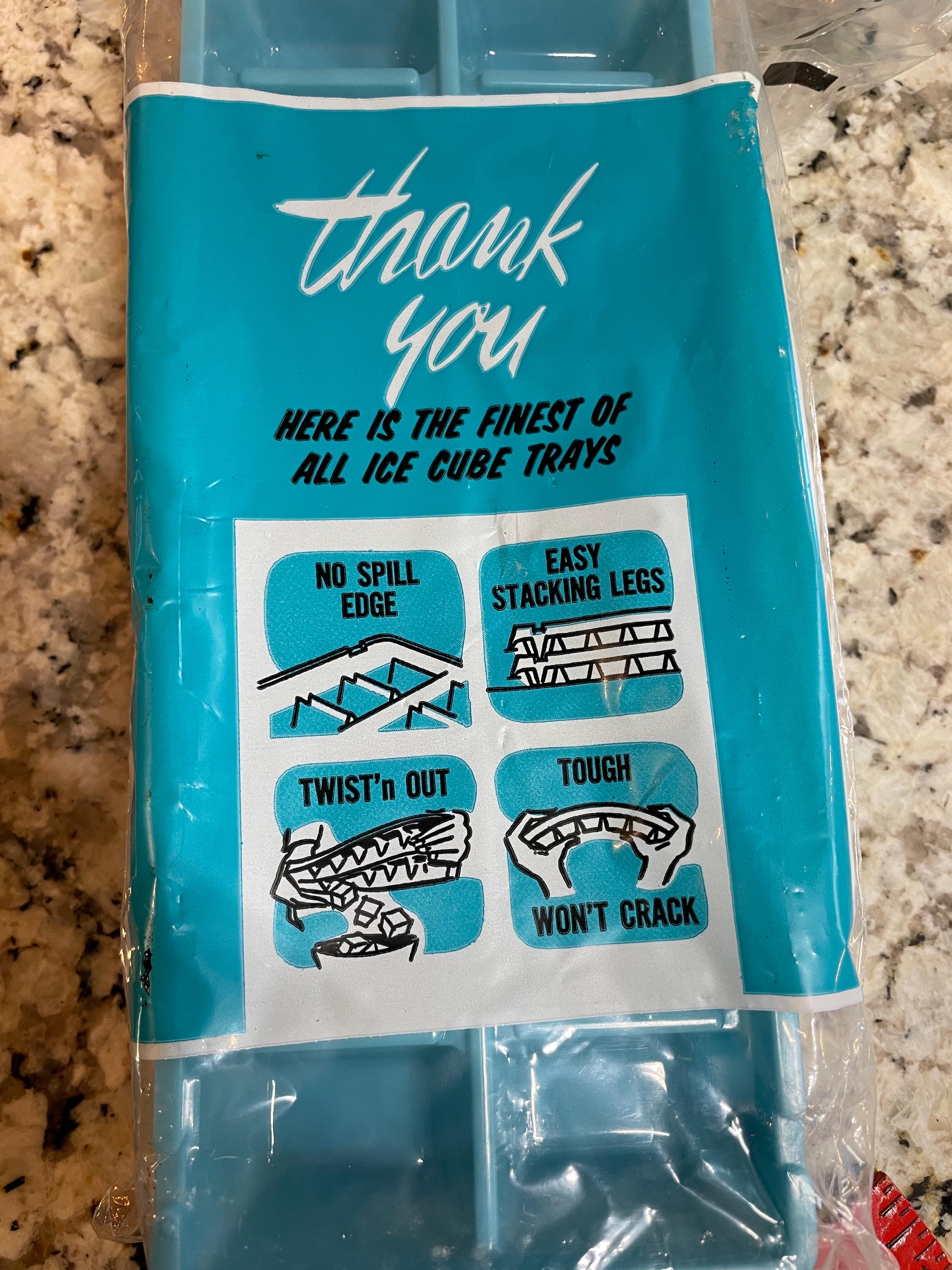Set of 2 Advertising Ice Cube Trays *choice* Long S Gin, Texaco LP Gas ...