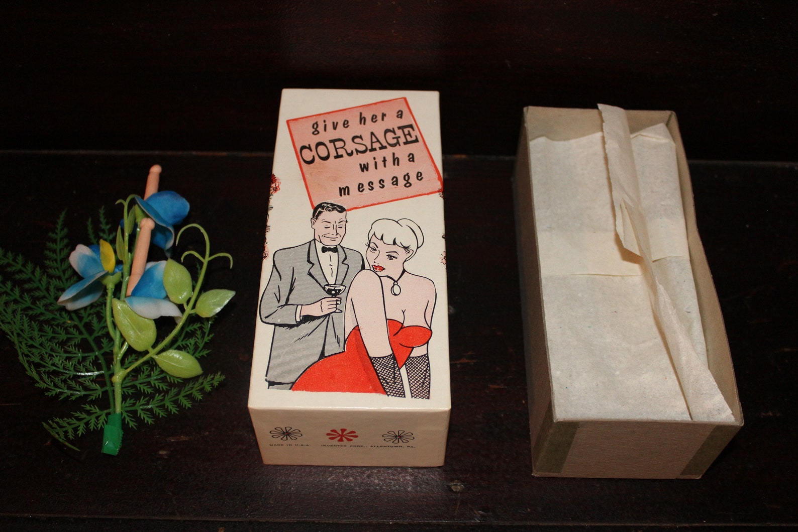 1960s Corsage With a Message phallic Gag Gift Made in | Etsy