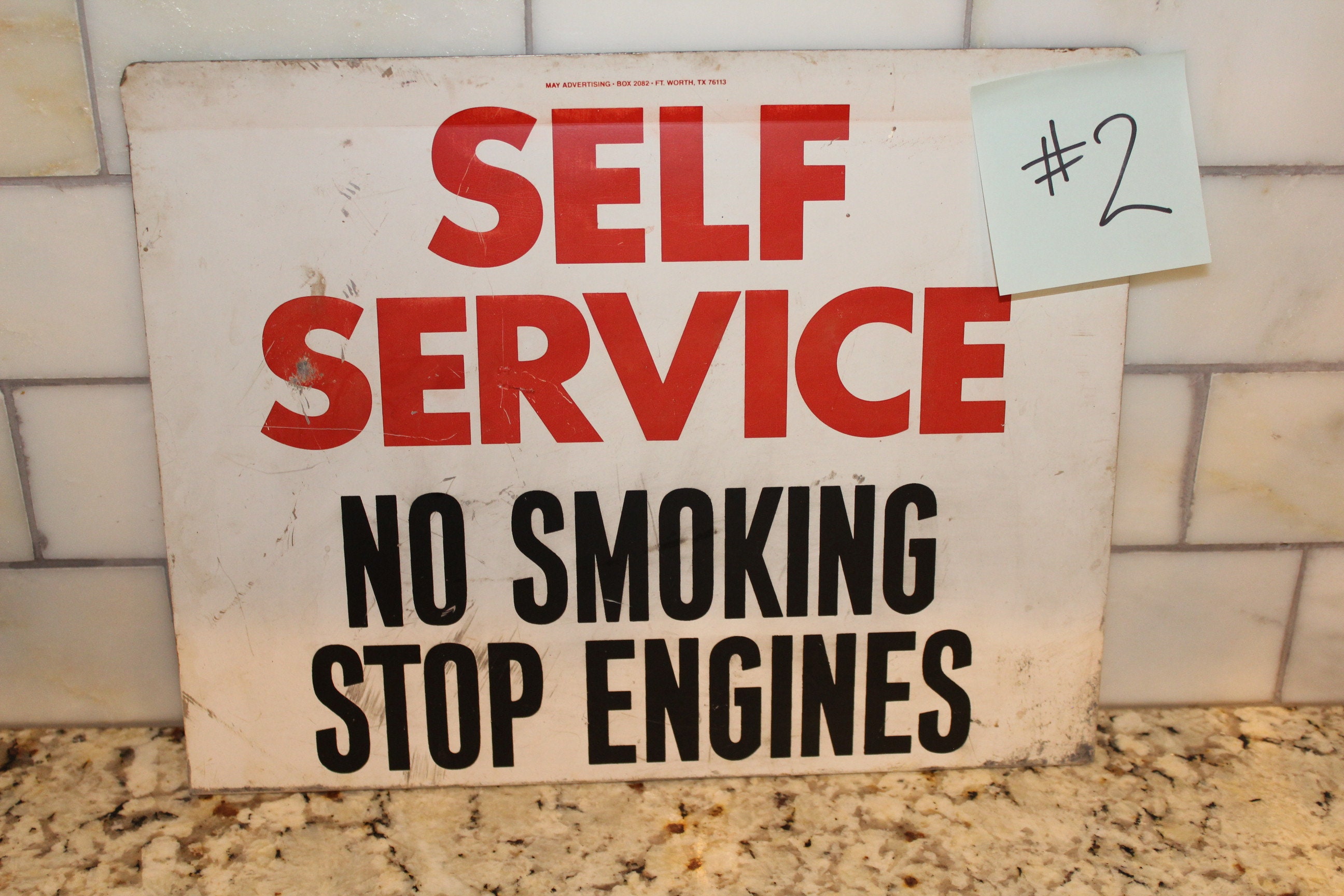 Self Service No Smoking Stop Engines Flange Gas Station Pump - Etsy