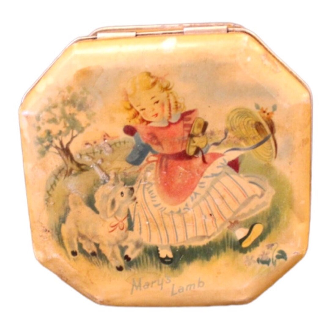 Mary's Lamb 1948 Tin Lithograph Made in England the Metal Box Company ...