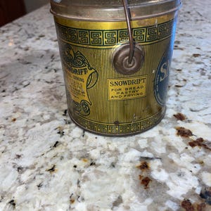Early Diminutive Snowdrift Perfect Shortening Tin Pail - Savannah the ...
