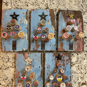 Vintage Sewing Thread Spool Christmas Tree - Junk Tree, Repurposed ...