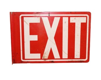 Antique Exit Sign - Etsy