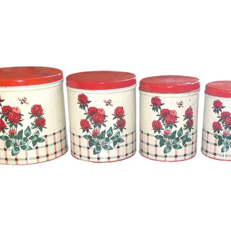 Retro Canister Set - Etsy