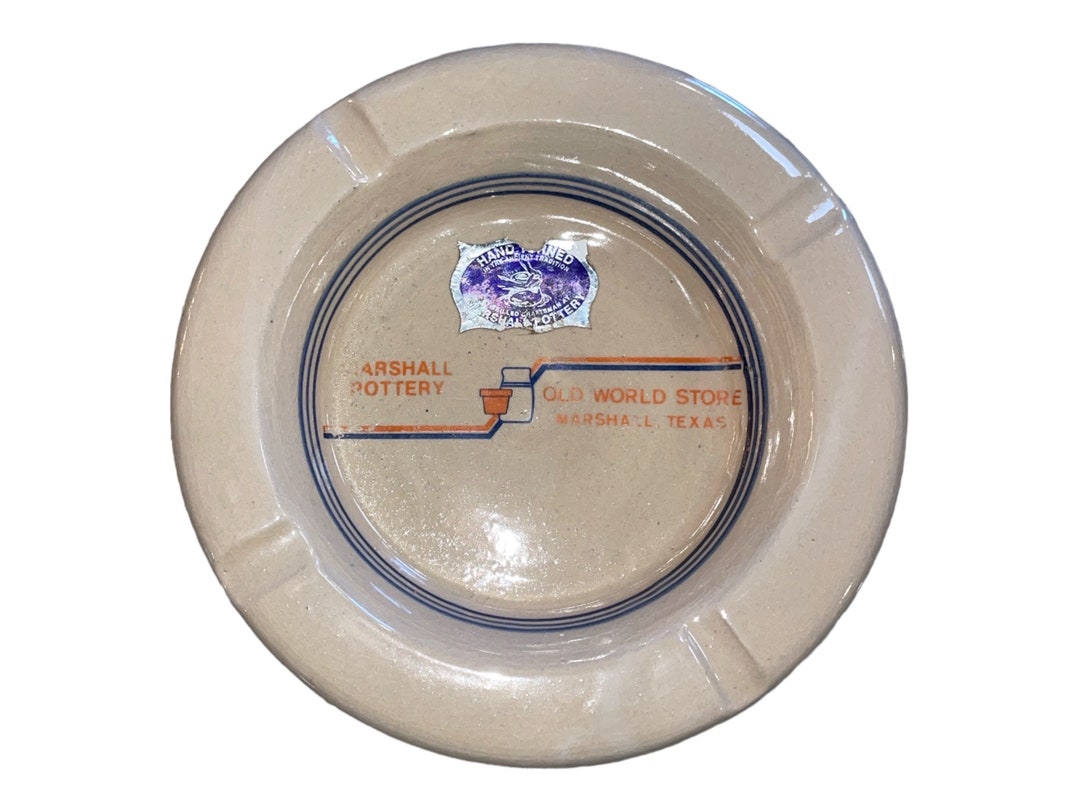 Marshall Pottery Advertising Old World Store Ashtray- Marshall, Texas ...