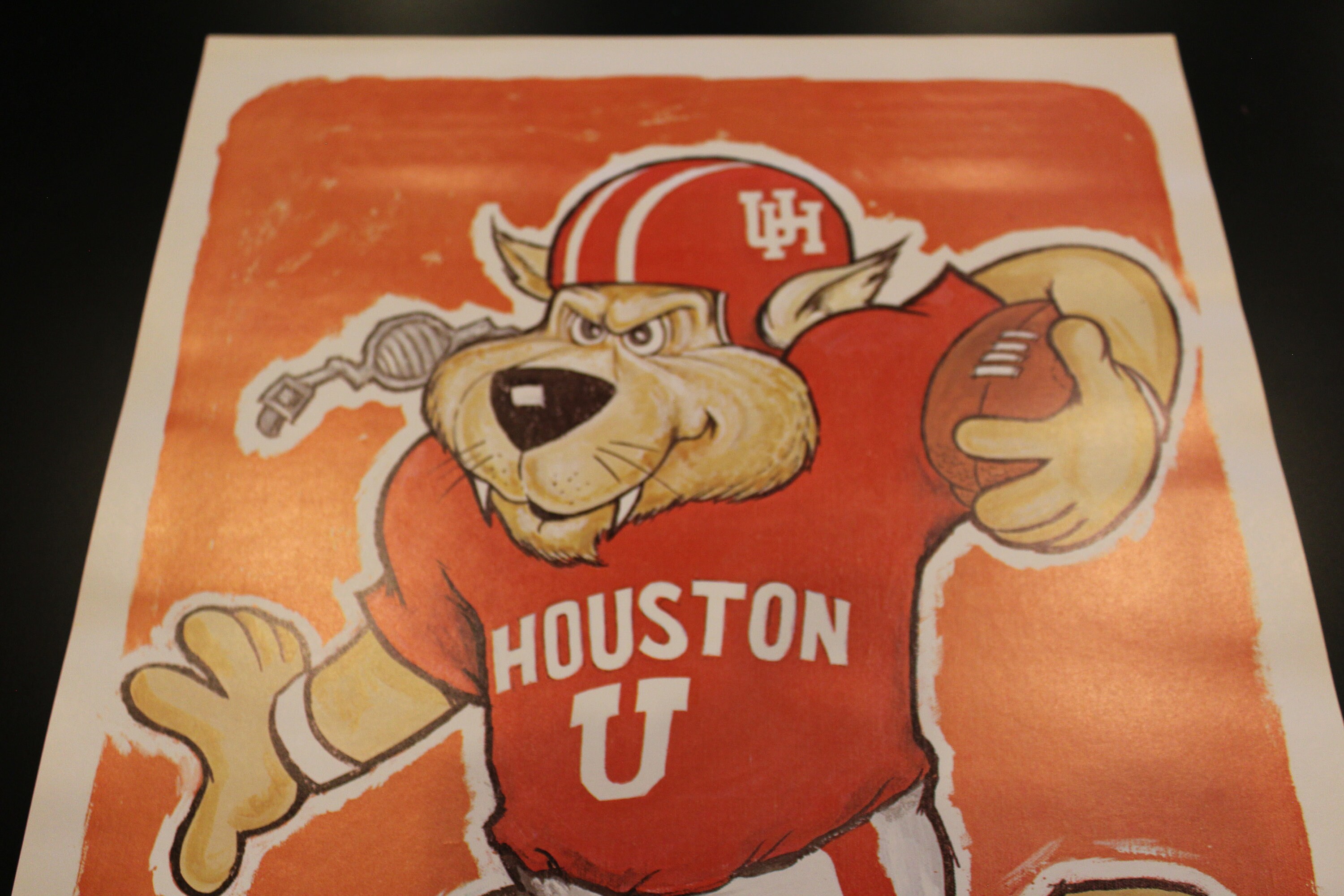 U of Houston Cougars 1972 Dirk West Print/ UT A&M SMU | Etsy