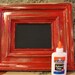 Red Chalk Board With Chalk on Re-purposed, Up-cycled, Recycled ...