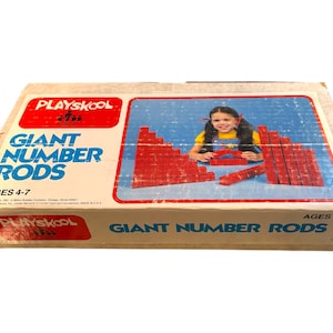 1978 Playskool Giant Number Rods Education Division - Math ...