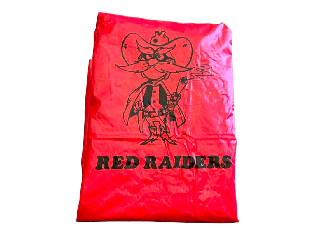Vintage Texas Tech Rain Poncho Featuring Raider Red - 1st (bank ...