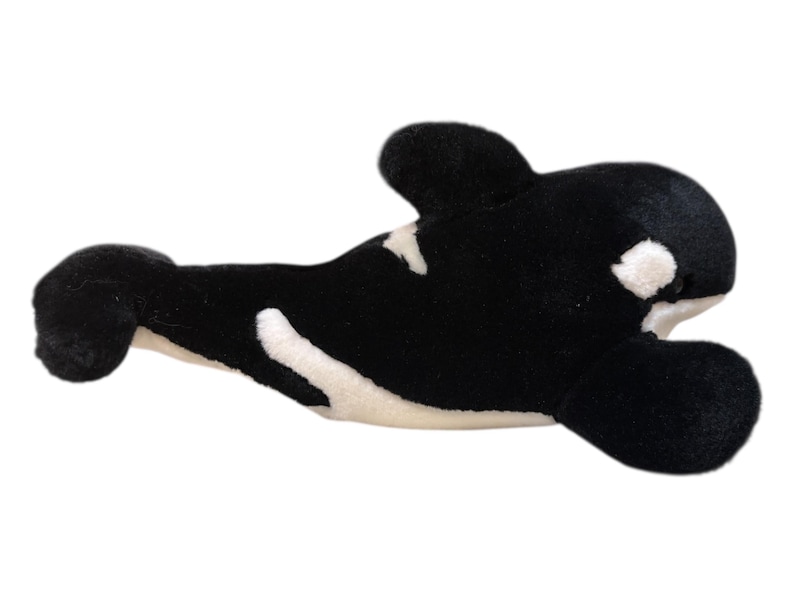 Vintage 12” Seaworld Killer Whale Orca Shamu Plushie Stuffed Animal ...