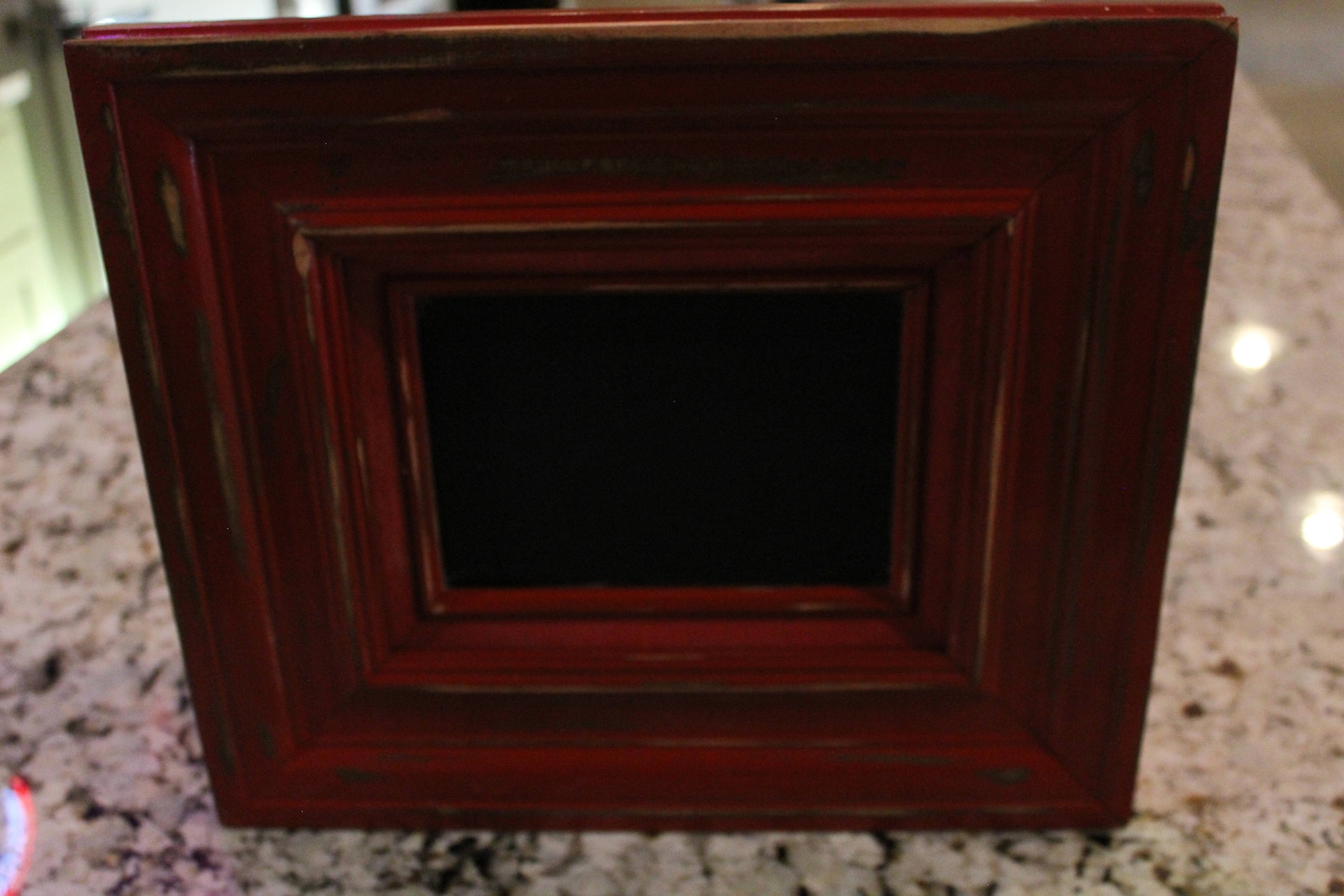 Red Chalk Board With Chalk on Re-purposed Up-cycled - Etsy