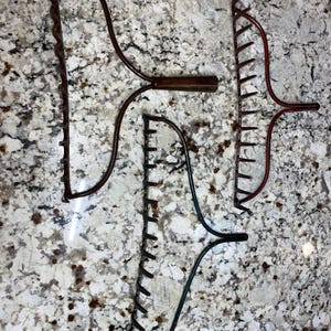 Rusty Farmhouse Rake Heads Choice Storage, Key Holder, Wine Glass, Mug ...