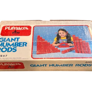 1978 Playskool Giant Number Rods Education Division - Math ...