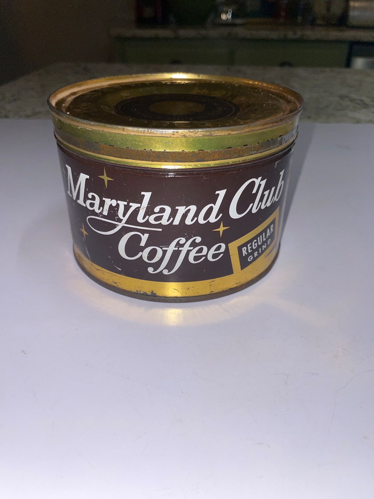 Maryland Club Coffee Tin Can - One Pound, Duncan Coffee Co, Houston ...