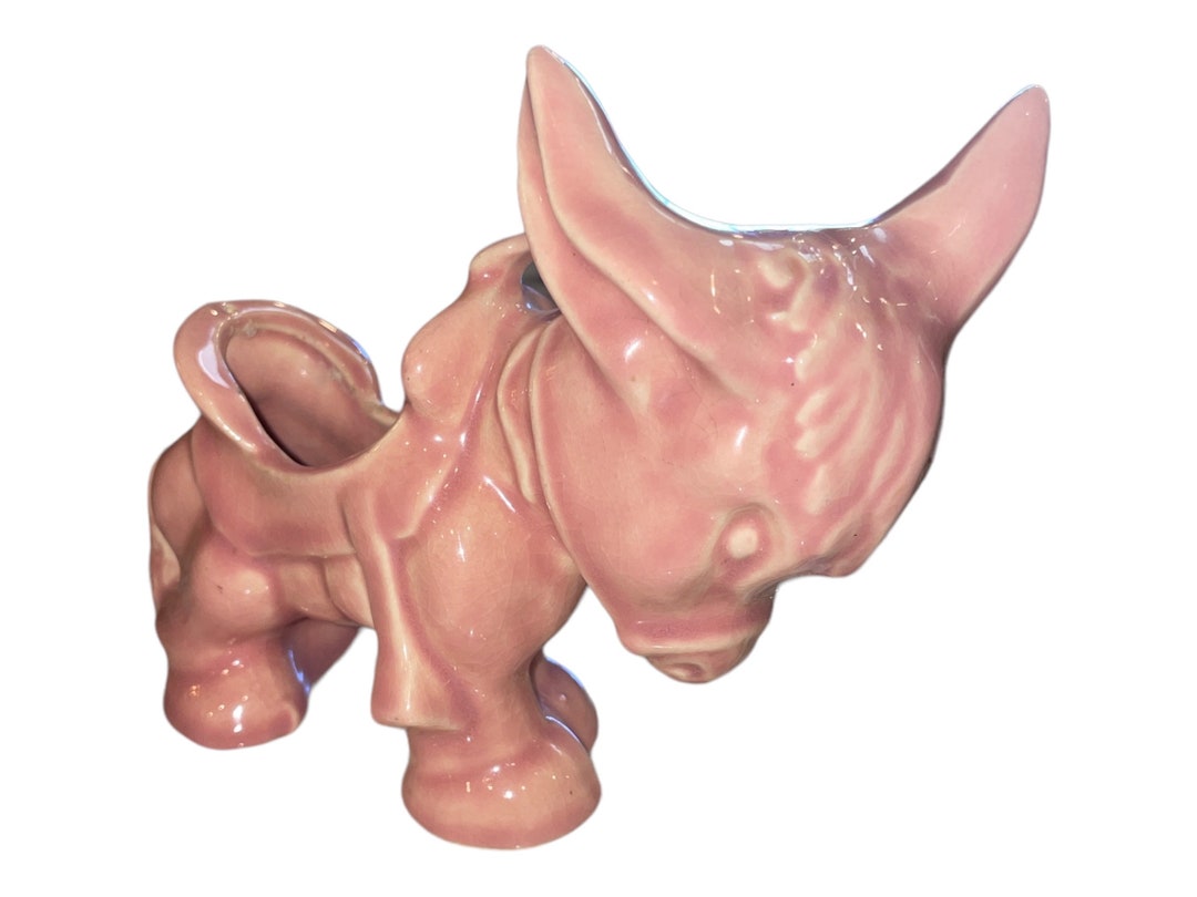 Pink Midcentury Donkey Planter -retro, Old, Vintage, Adorable, MCM ...