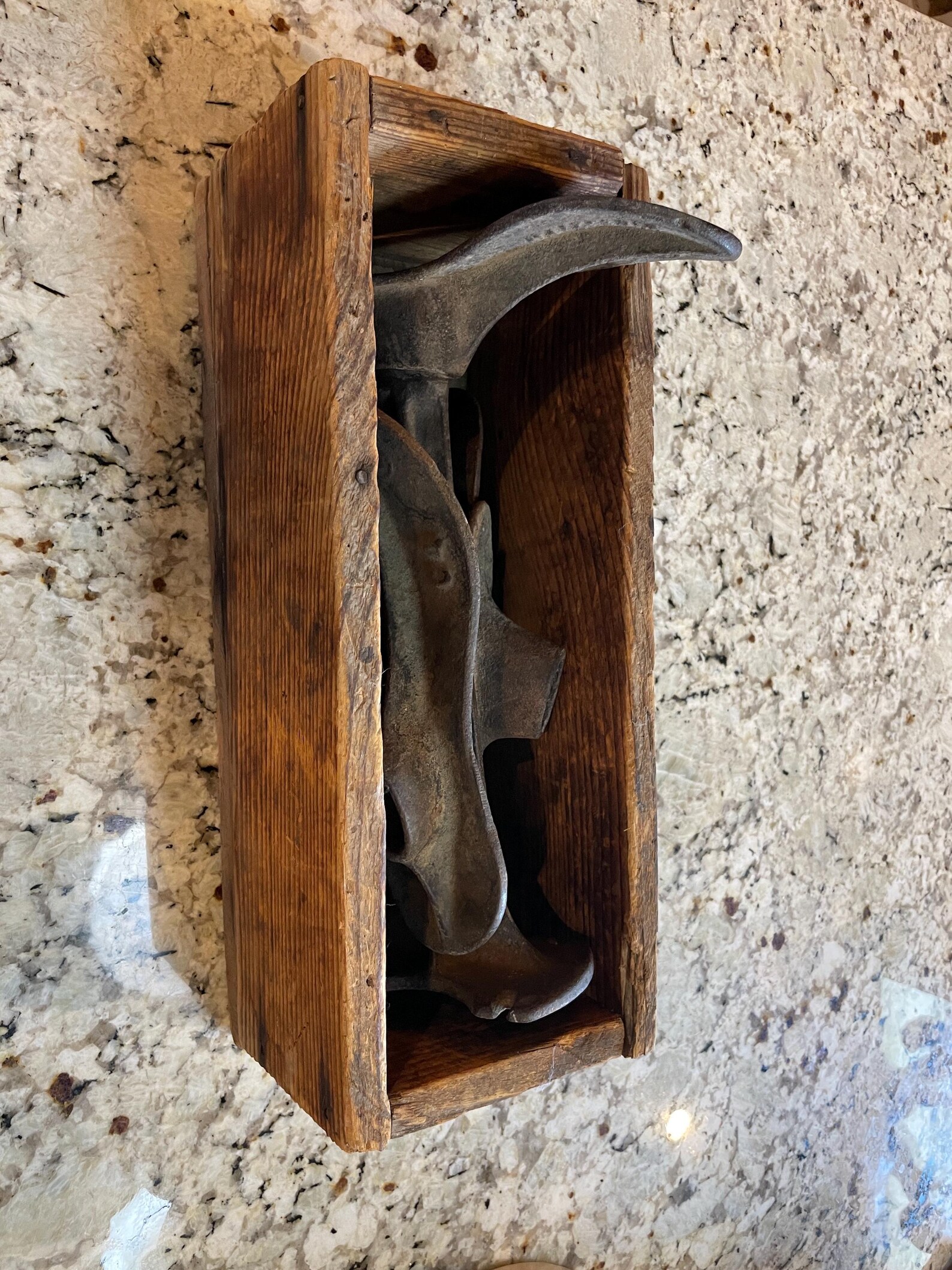 Antique Cobbler Set - 4 Sizes of Shoes, Stand, and Rustic Wooden ...