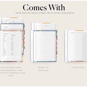 Custom Cooking Organizer, Personalized Recipe Planner, Handcrafted Meal ...