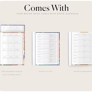 Personalized Cooking Planner, Custom Recipe Book, Handmade Kitchen ...