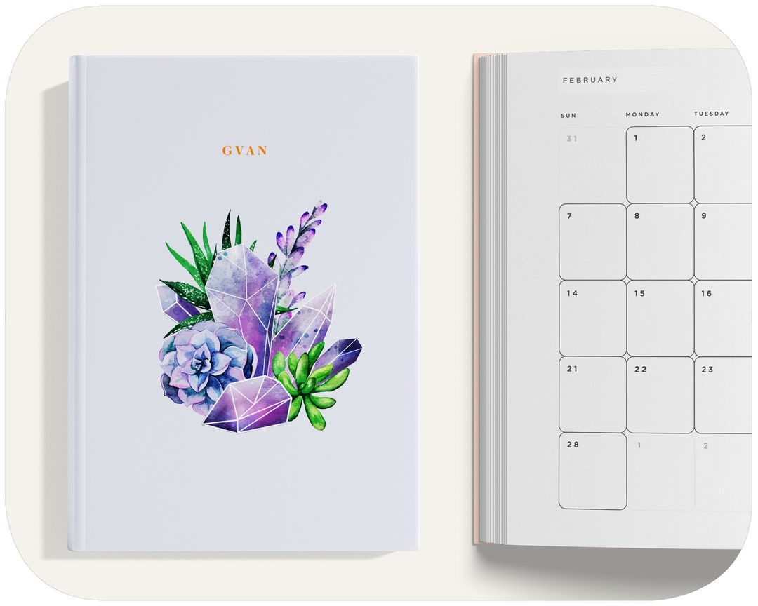 Personalized Daily Planner 2025 Custom Agenda Goal Tracker Stylish Day ...