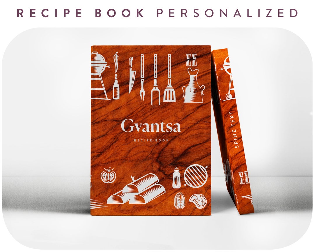 Personalized Recipe Book: Measurement Charts, 350 Recipe Pages. Custom ...