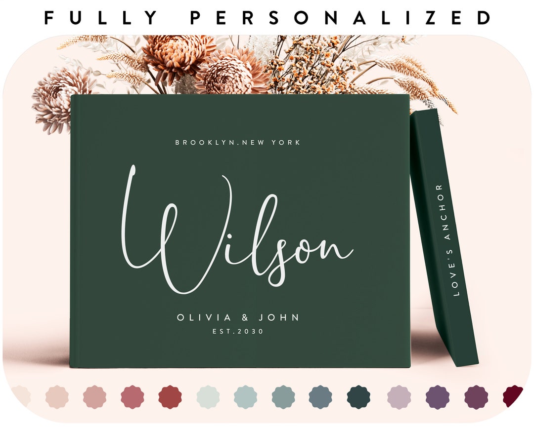 Personalized Wedding Signature Book - Unique Keepsake of Your Memorable ...