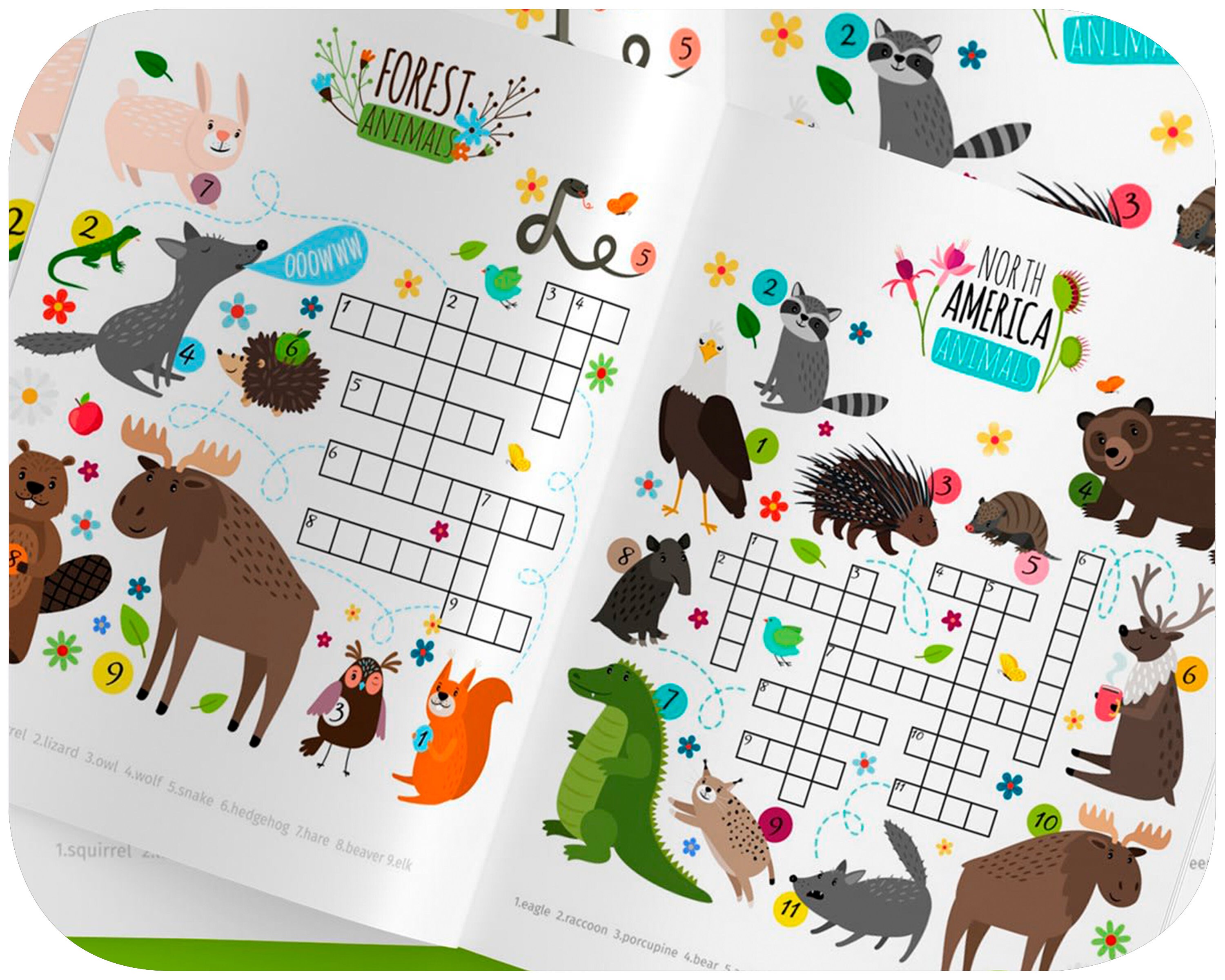Personalized Animal Crossword Puzzle Book for Kids - Etsy