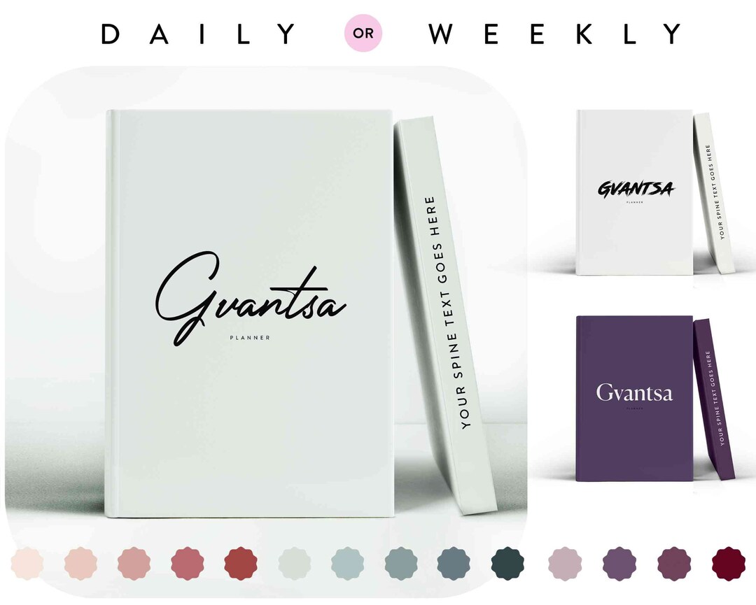 Softcover Personalized Day Planner 2024 Customizable Organize Your ...