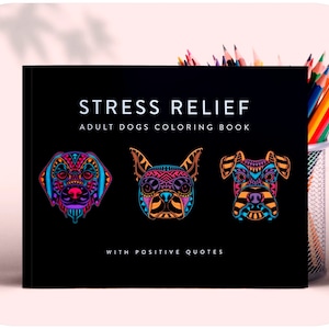 Stress Relief Coloring Book With Positive Quotes - Etsy