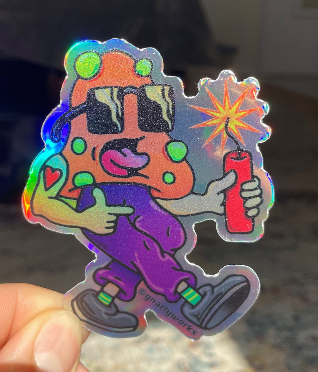 F%+* Around and Find Out HOLOGRAM STICKER - Etsy