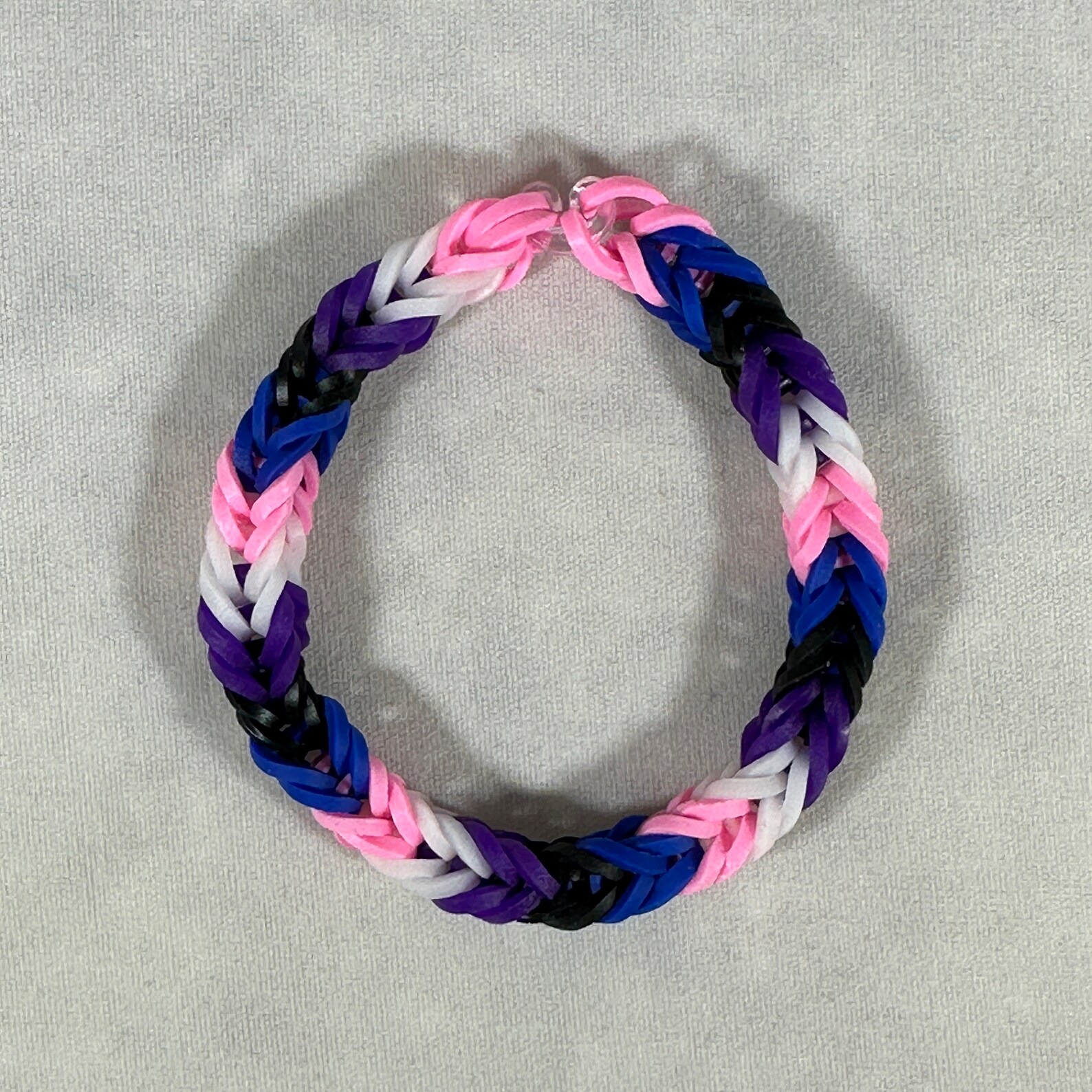 Genderfluid Bracelets - Rainbow Loom Bracelets - Pride Month - Gay ...