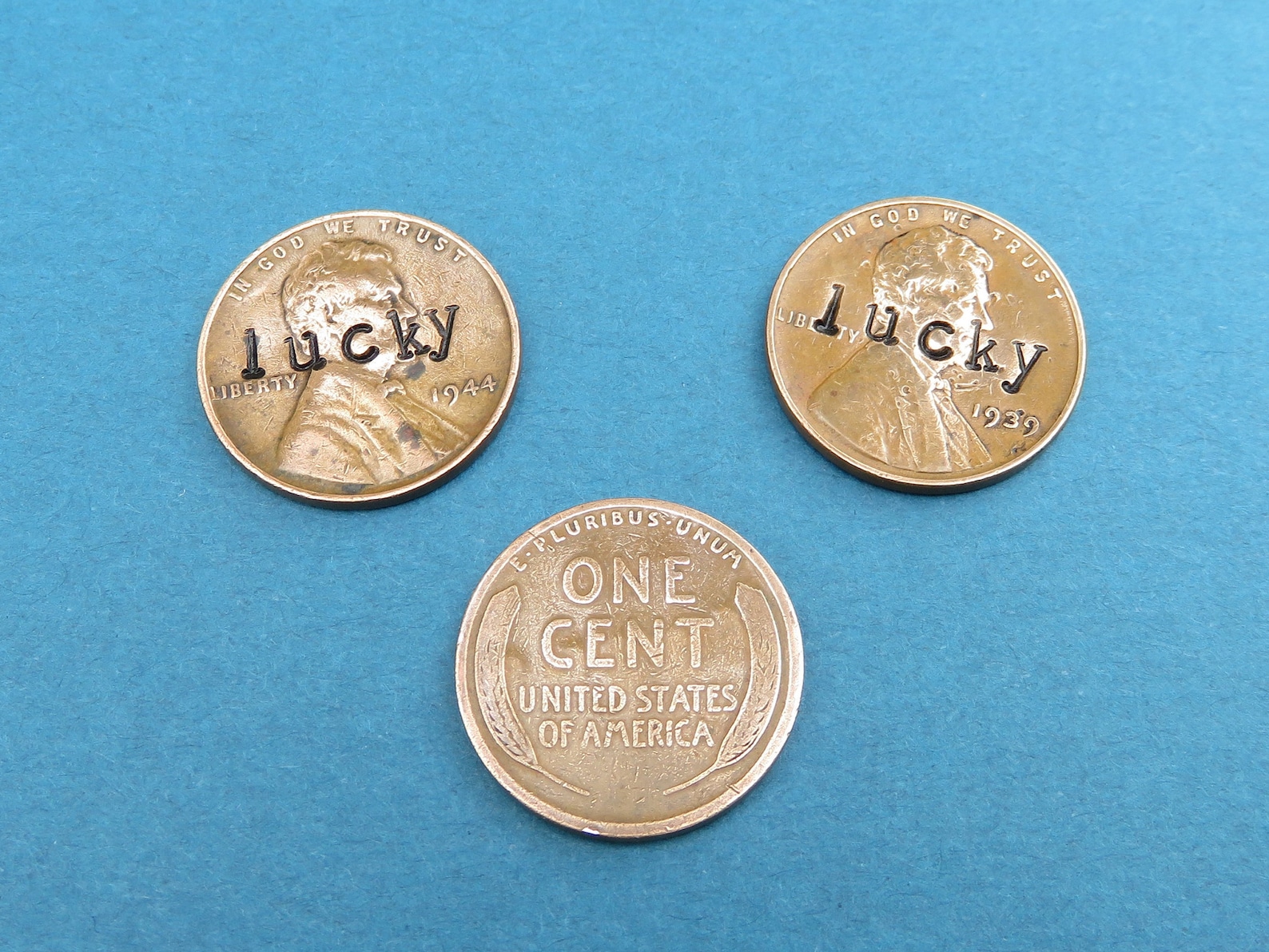Lucky Penny | Shiny Penny | Wheat Penny | Custom Hand Stamped | Fun ...