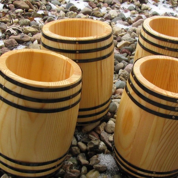Small Wood Barrel - Etsy