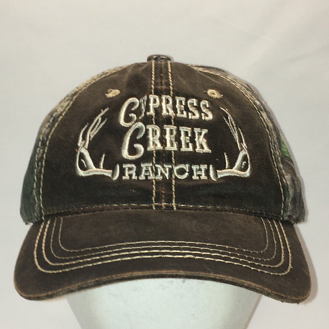 Hunting Baseball Cap Men Hunter Gifts Deer Horn Cypress Creek Ranch ...