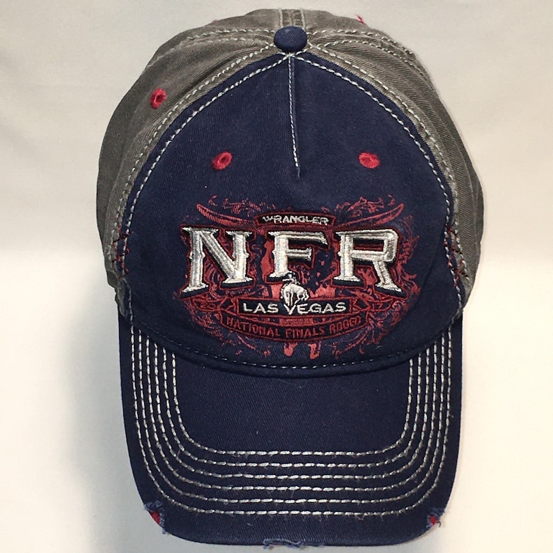 Western Cowboy Baseball Hat Distressed Dad Hats Wrangler NFR National ...