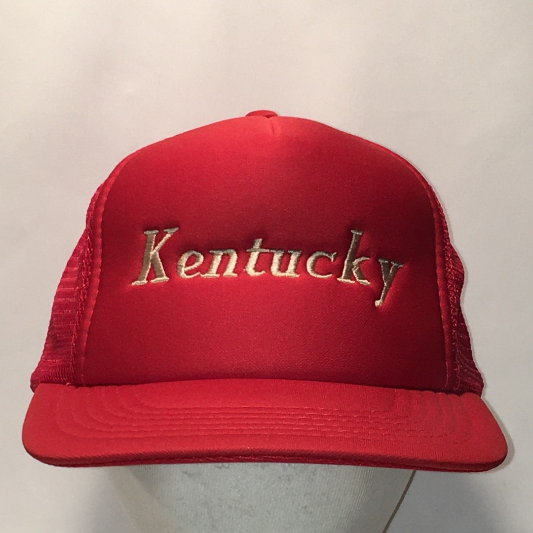 Kentucky Hat US State Baseball Cap USA Trucker Dad Hats Red Beige Soft ...