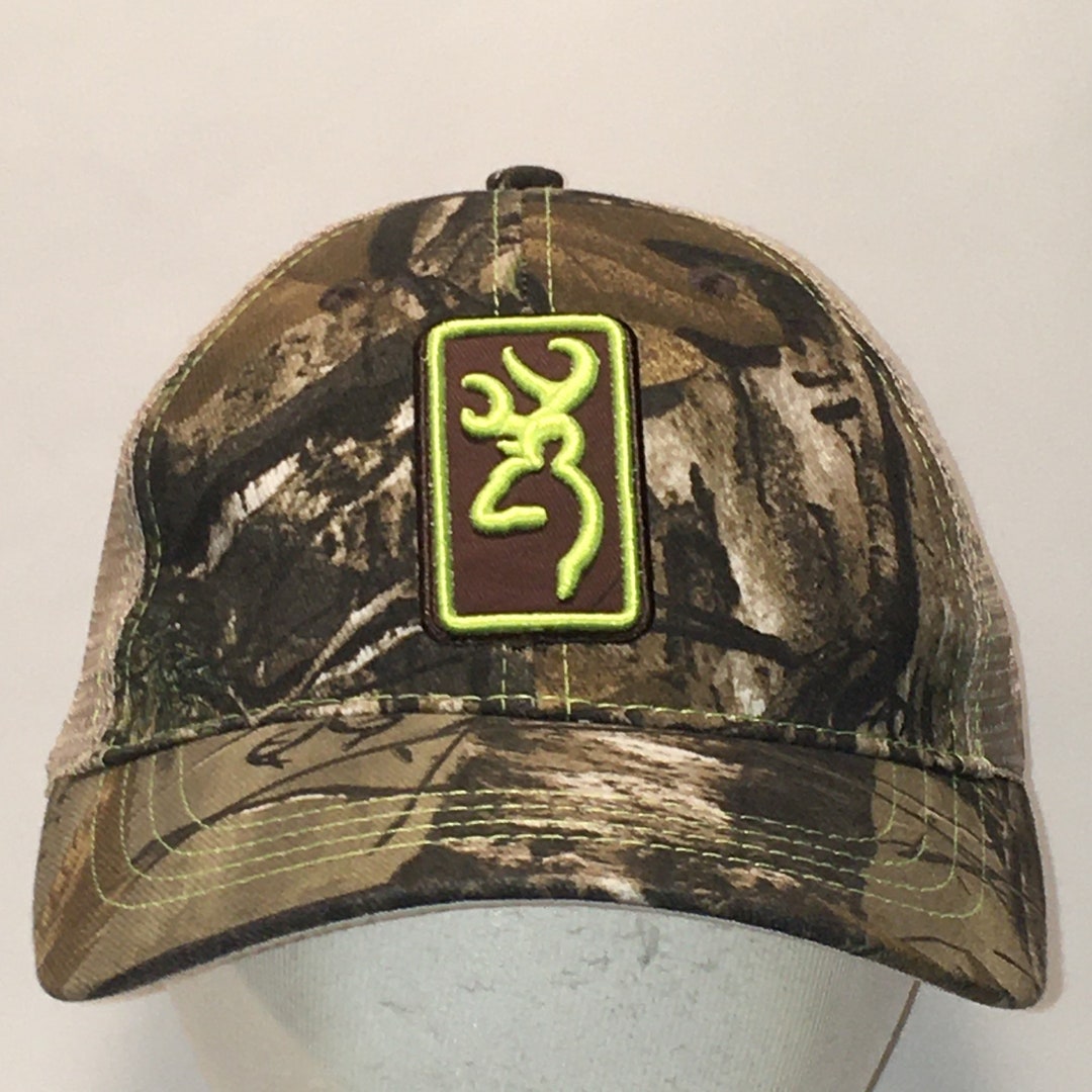 Browning Gun Men Hat Deer Head Baseball Cap Trucker Dad Hats Camo Beige ...