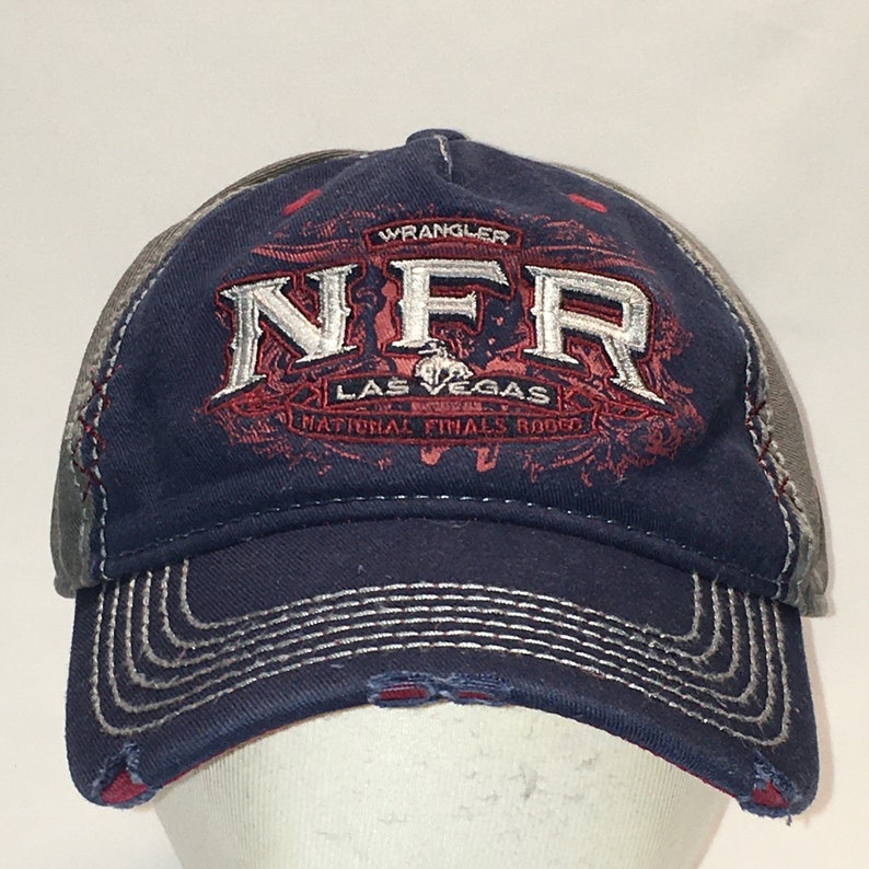 Western Cowboy Baseball Hat Distressed Dad Hats Wrangler NFR National ...