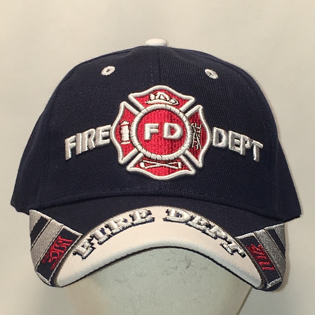 Fireman Hat Fire Department Baseball Cap Cool Dad Hats Blue - Etsy