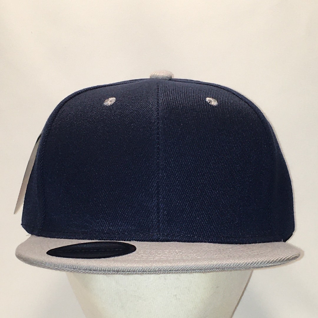 Baseball Cap Blue Gray Snapback Hat Blank Trucker Dad Hats Fathers Day ...