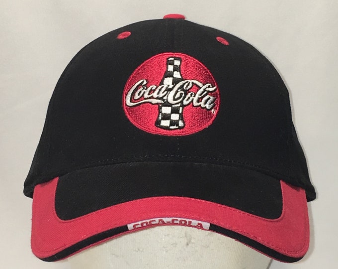 Coca Cola Coke Hat NASCAR Baseball Cap Dad Hats Soda Pop Drink Black ...