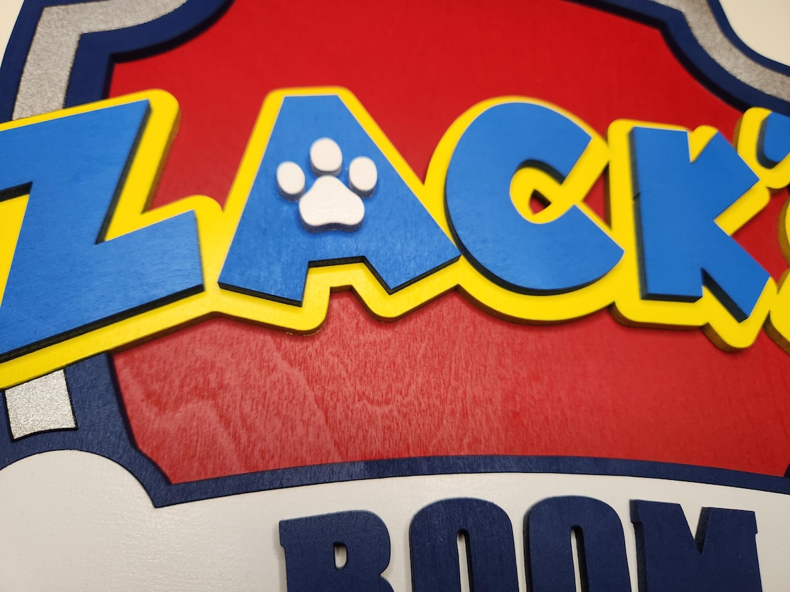 Personalized Paw Room Sign, Wooden Pet Decor - Etsy