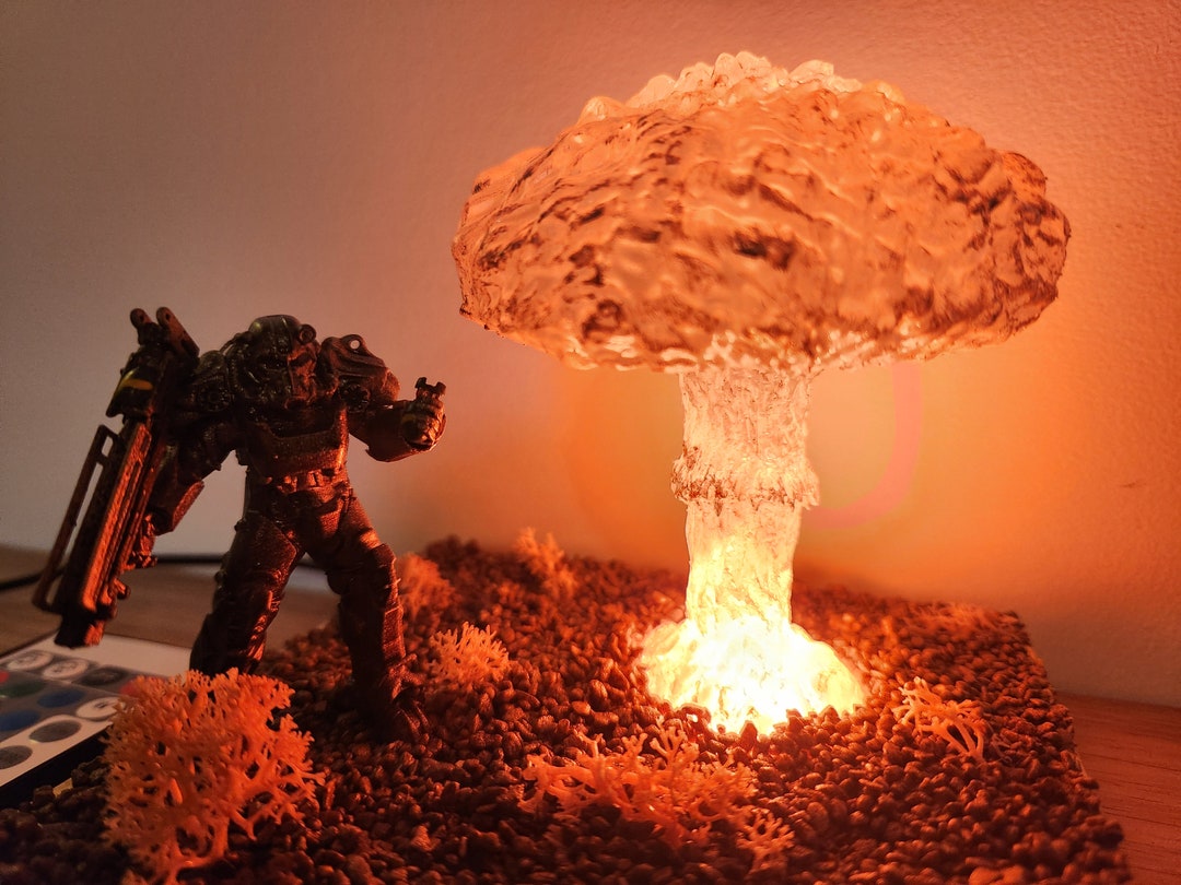 Fallout, LED 3D Diorama, Desk Light, Power Armor, LED Light - Etsy