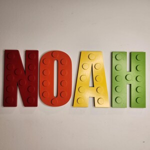 Brick Themed Font, Building Blocks, 3D Font, Kids Bedroom, Wooden ...