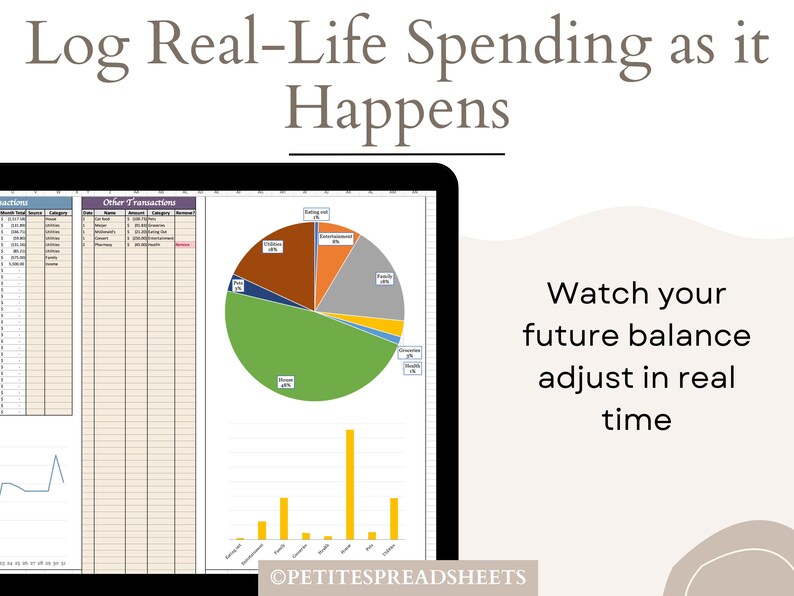 2026 Balance Tracker for Excel | Daily Bank Balance Forecast ...