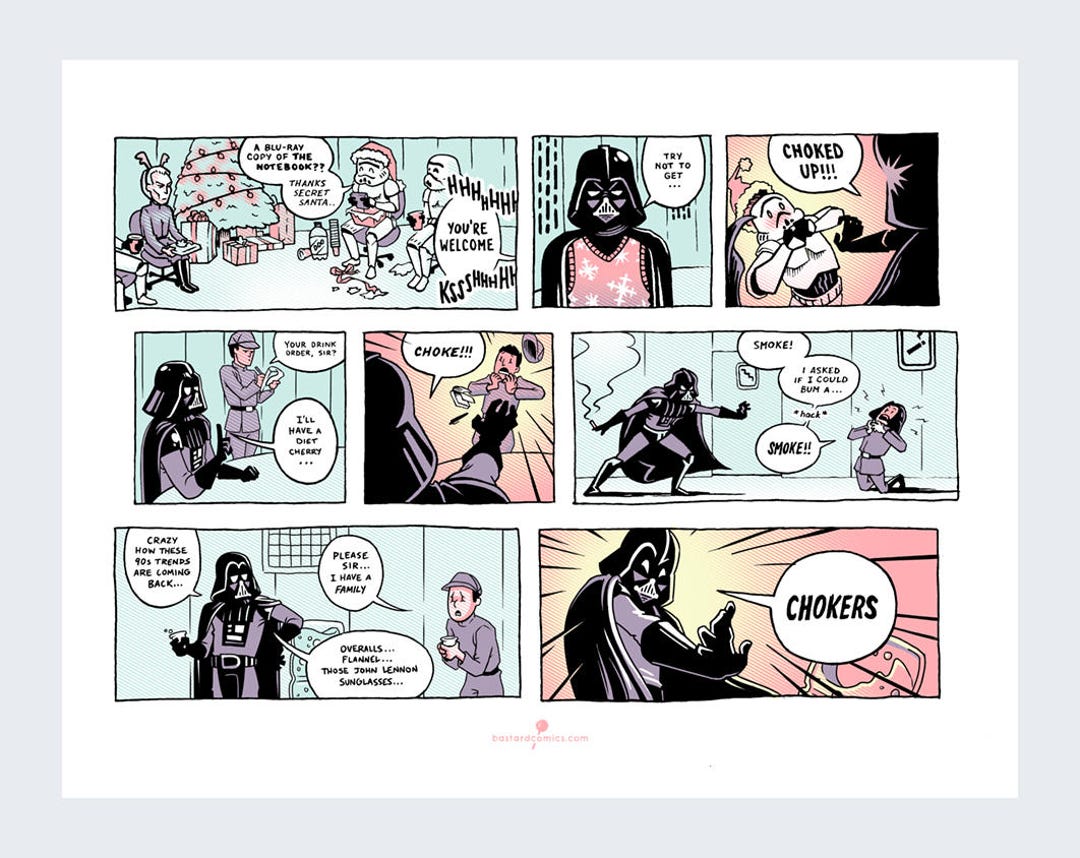 Darth Vader Rogue One Choke Puns 8.5x11 Print - Etsy