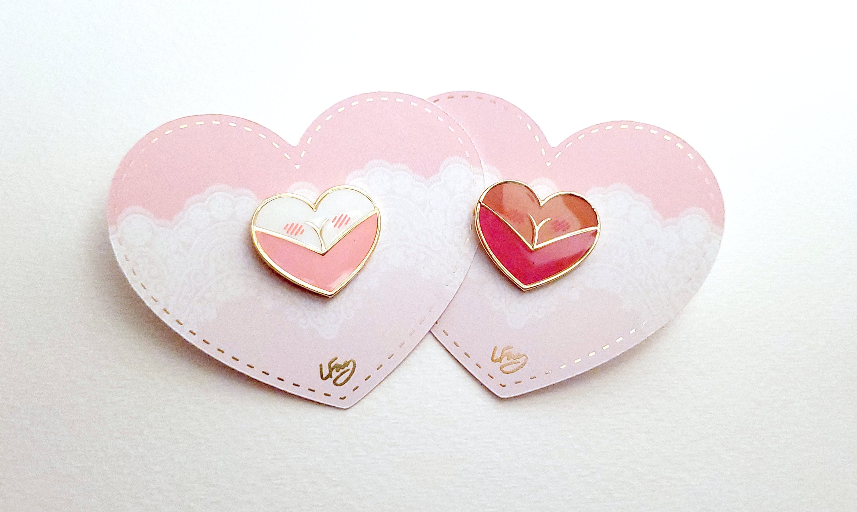 Boob Heart Pin - Etsy