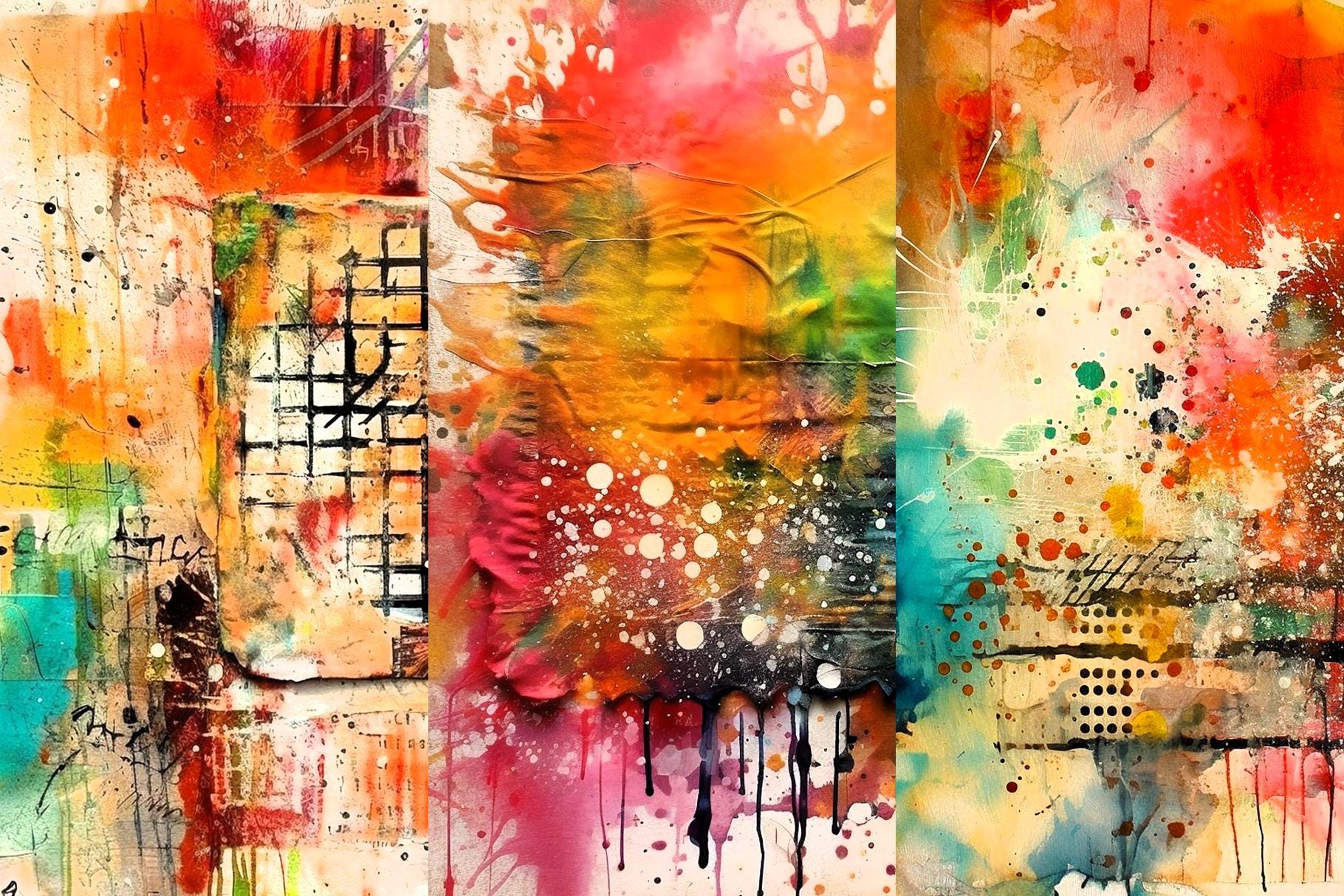 Grunge Digital Papers, Grunge Background, Digital Download, Digital ...