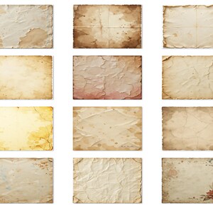 Vintage Paper Ephemera Bundle: Antique Textures, Scrapbook Printables ...
