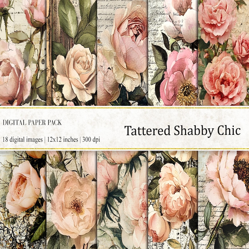 Shabby Chic Letters - Etsy