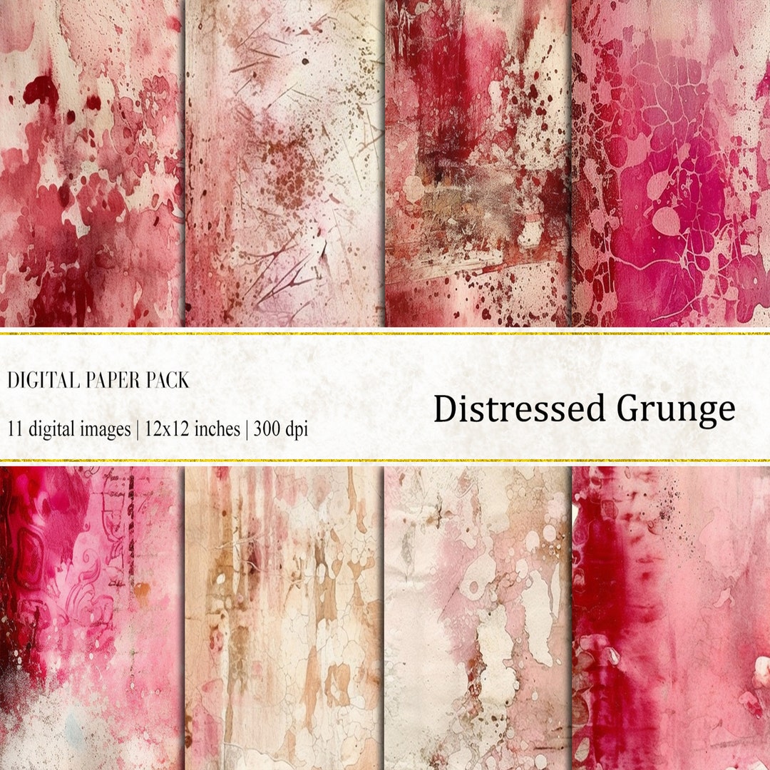 Distressed Grunge Digital Papers, Distressed Grunge Print, Grunge ...